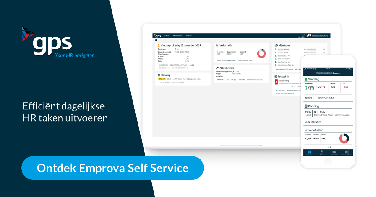 Self Service voor uw medewerkers en leidinggevenden | GPS
