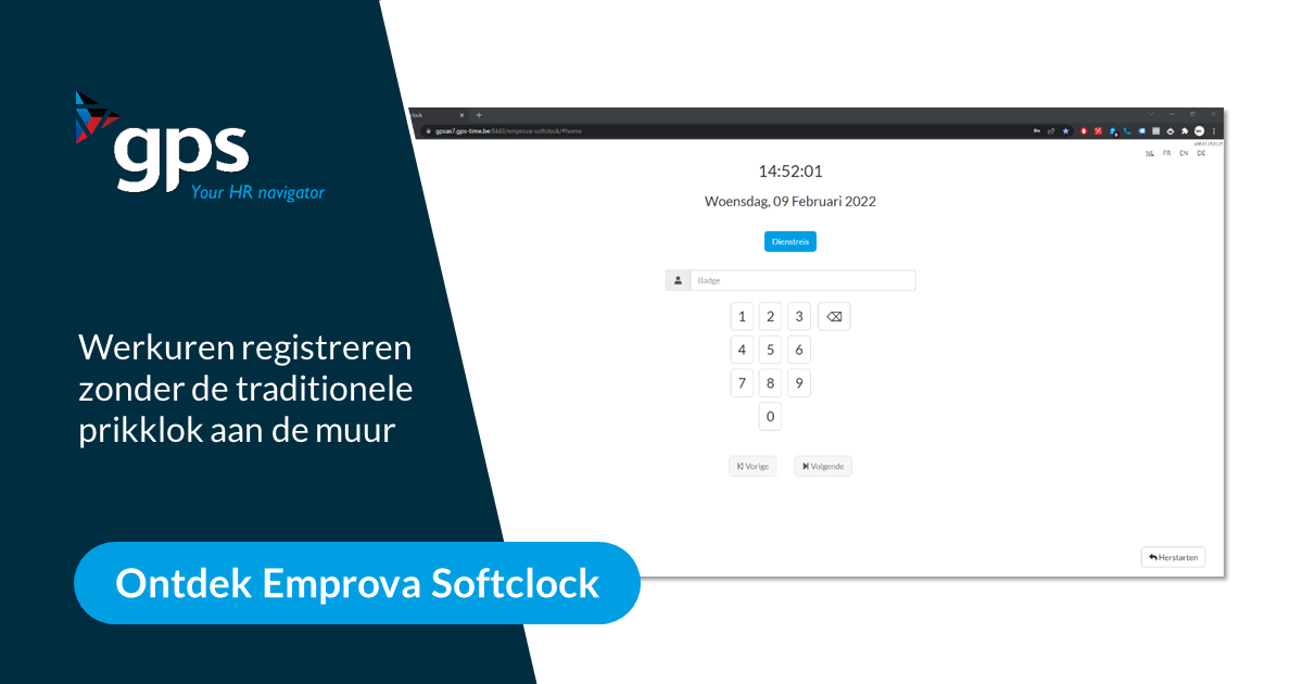 Digitale prikklok voor urenregistratie | GPS Time & Security